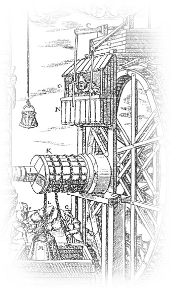 Reversible Waterwheel & Man Engine - ASME